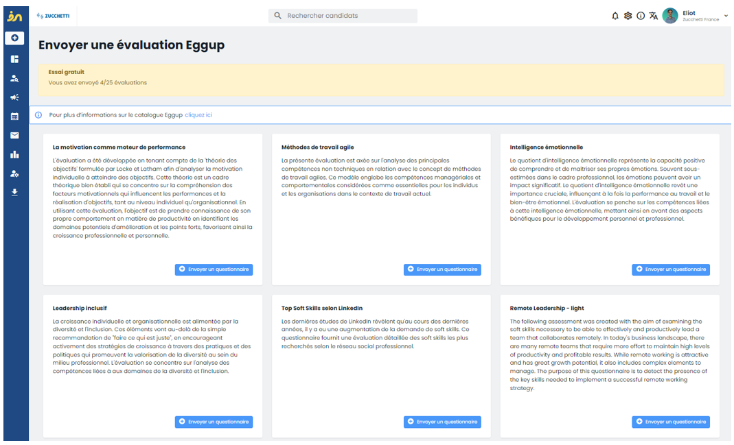 Nouvelle intégration : Avec Eggup, analysez les soft skills de vos candidats depuis Inrecruiting ...